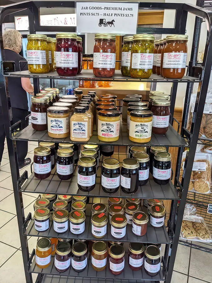Jar-dropping selection! From classic strawberry to exotic peach jalapeño, these jams are ready to rock your toast's world.