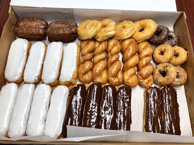 Long johns and twisted sisters! These aren't just donuts; they're a carnival of shapes and flavors ready to dance on your palate.