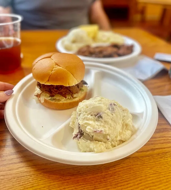 Burger bliss! This sandwich isn't just a meal; it's a handheld flavor explosion that'll make your taste buds do a happy dance.