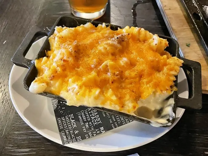 Mac and cheese that's achieved gooey perfection. It's comfort food that got a PhD in deliciousness – Dr. Cheese, if you will.
