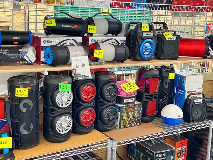 Boom box bonanza! These speakers are ready to drop beats louder than your neighbor's complaints. Party on, Wayne!