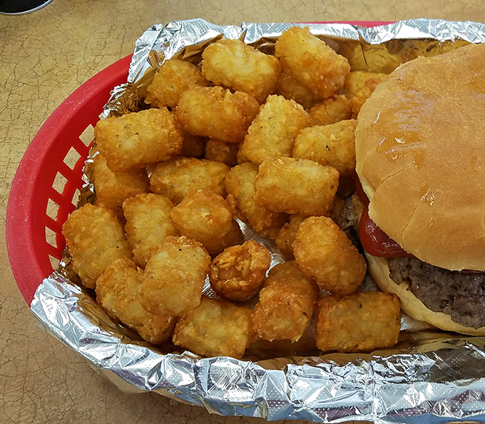 Crispy on the outside, fluffy on the inside. These tater tots are like edible pillows for your palate.