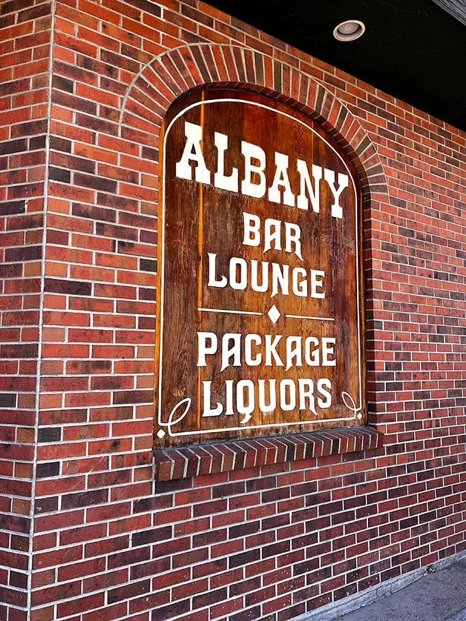 A sign that's seen more Wyoming weather than a seasoned rancher. It's not just a restaurant – it's a local landmark!