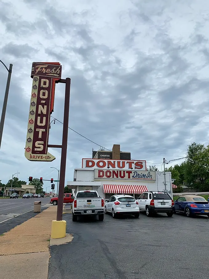 Donut parking only! This lot isn't just for cars; it's where sweet dreams and sugar cravings come to a delicious halt.