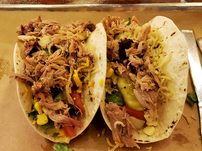 Pork tacos: Where BBQ meets Taco Tuesday. It's a culinary crossover episode that deserves its own spin-off series.