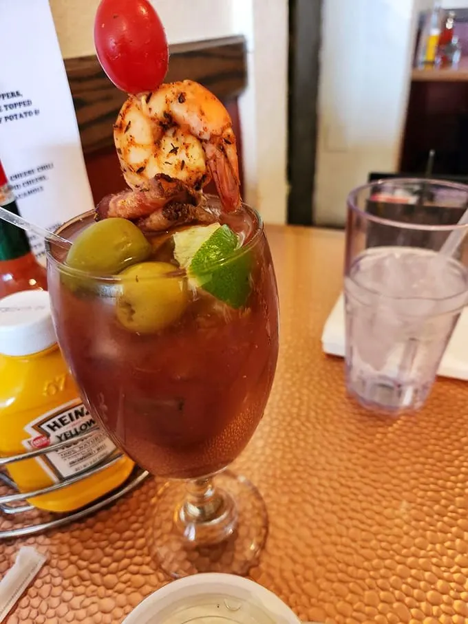 Cheers to good times! This Bloody Mary is like a meal in a glass – perfect for when you can't decide between drinking and eating.