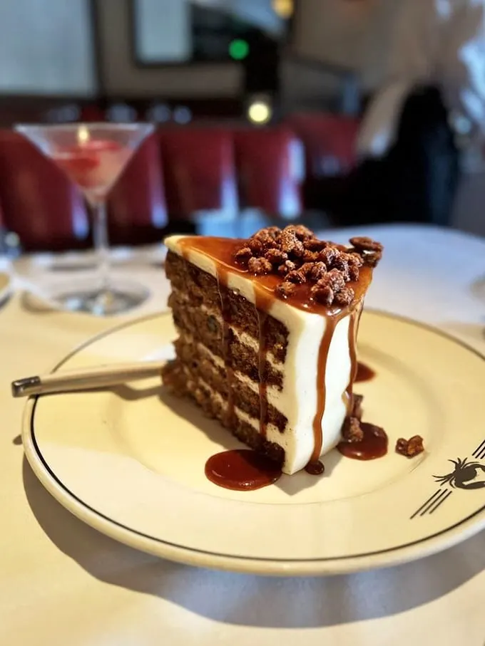 Layers of heaven stacked higher than a Texas toupee. This carrot cake is the grand finale your taste buds have been waiting for.
