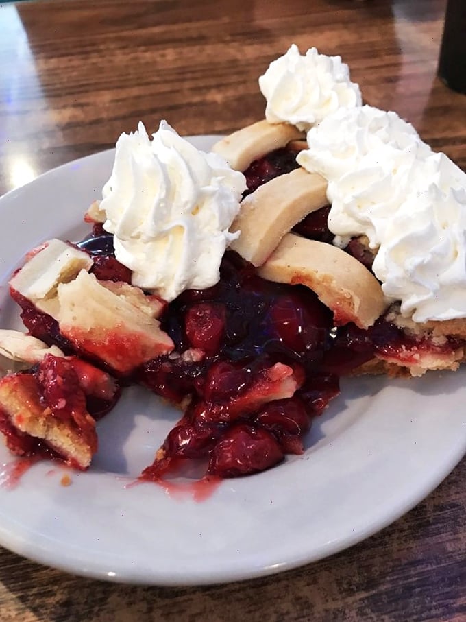 Cherry pie that would make Agent Cooper swoon. With a filling this vibrant and crust this flaky, it's a slice of pure, all-American heaven.