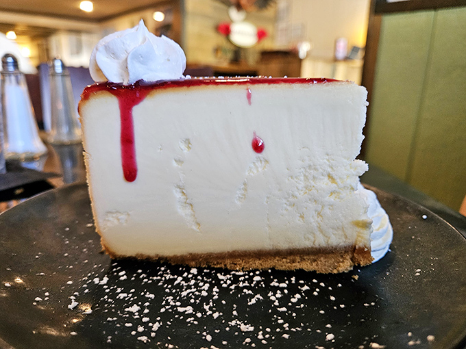 Sweet dreams are made of cheese... cake! This slice of heaven is the grand finale your taste buds have been waiting for all night.