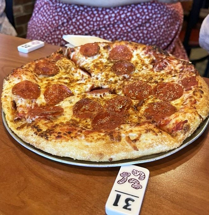 Pizza that's unapologetically itself. It's not trying to be fancy; it's just trying to be delicious – and succeeding!
