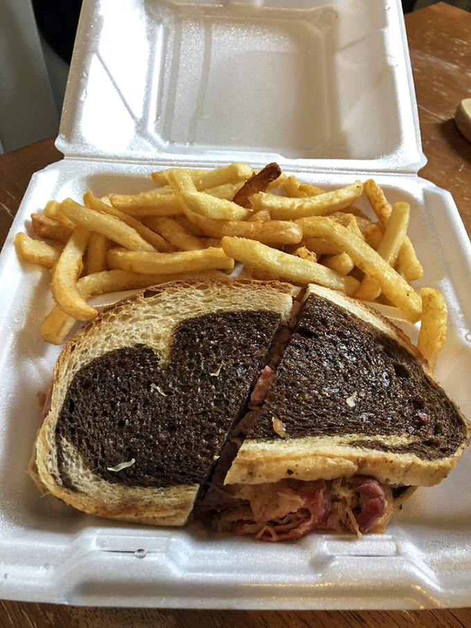 The Reuben that launched a thousand cravings! This sandwich is so good, it might just spark a new Boston Tea Party – but with corned beef instead of Earl Grey.