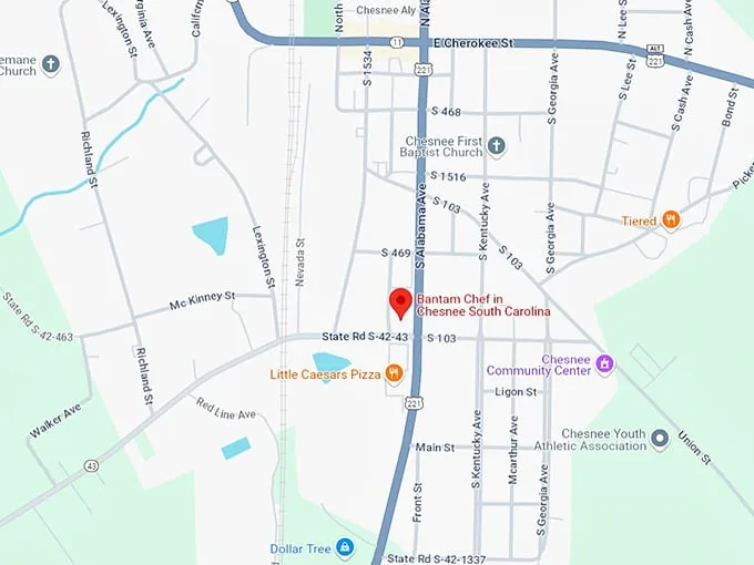 16 bantam chef in chesnee south carolina map