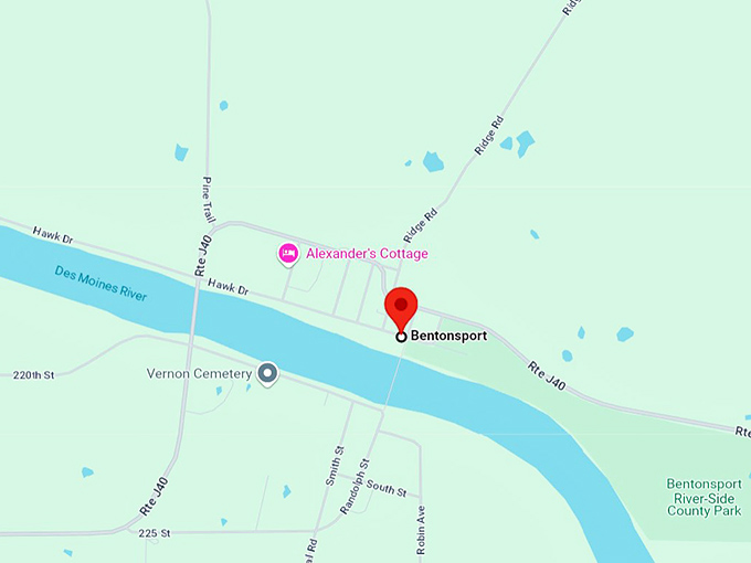 16 bentonsport map