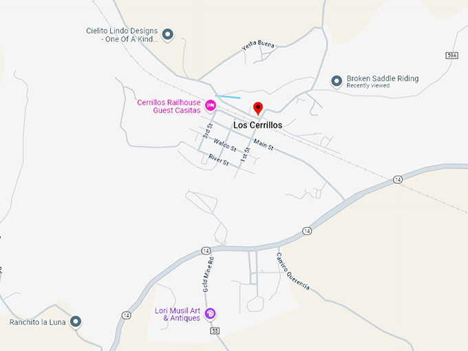 16 cerrillos map