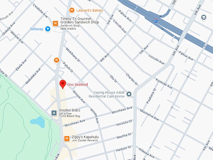 16 ono seafood map