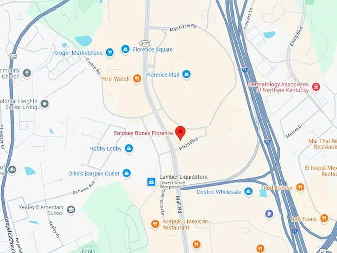 16 smokey bones florence map