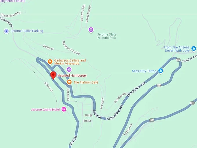 16 the haunted hamburger map