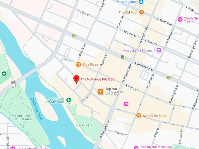 16 the notorious p.i.g. bbq map