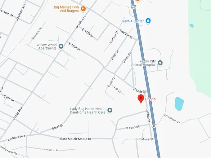 16 ubon’s barbecue map