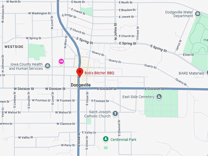 16. bob's bitchin' bbq map