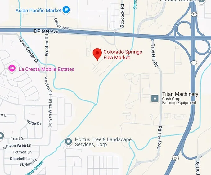 16. colorado springs flea market map