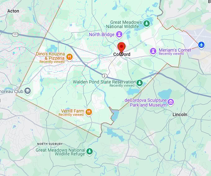 16. concord massachusetts map