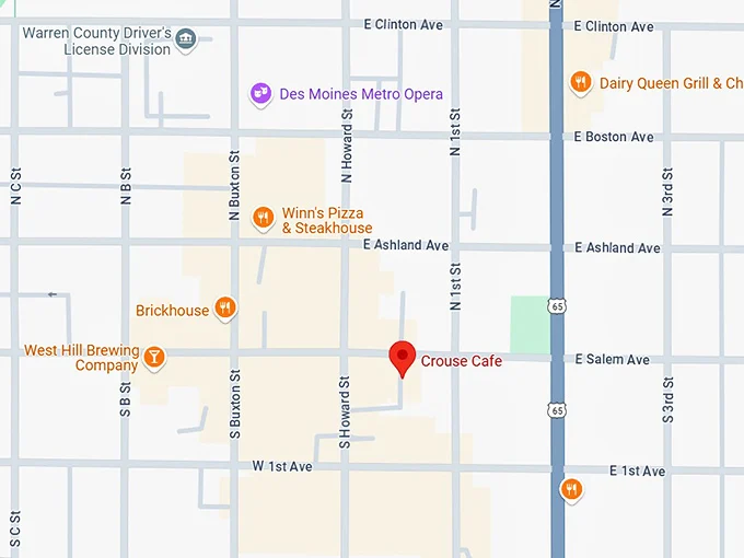 16. crouse cafe map