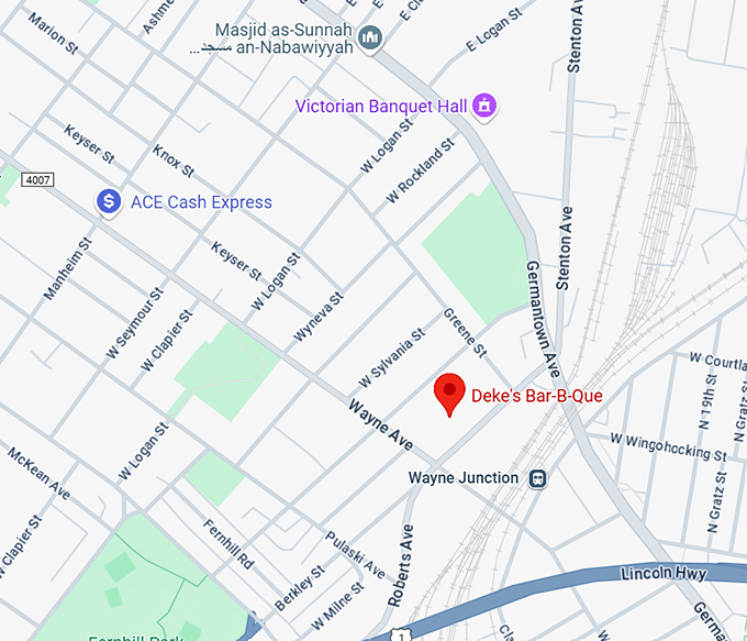 16. deke’s garage roadhouse map