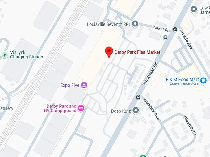 16. derby park flea market map