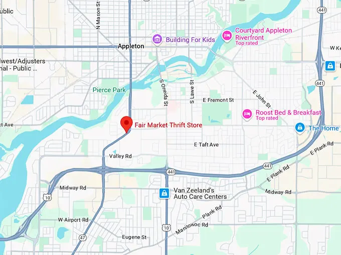 16. fair market thrift store map