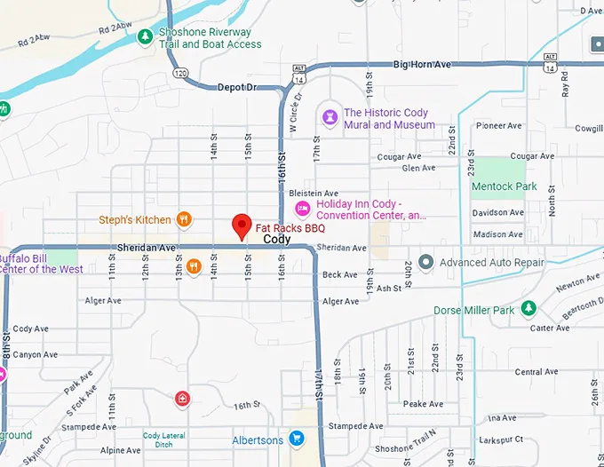 16. fat racks bbq map
