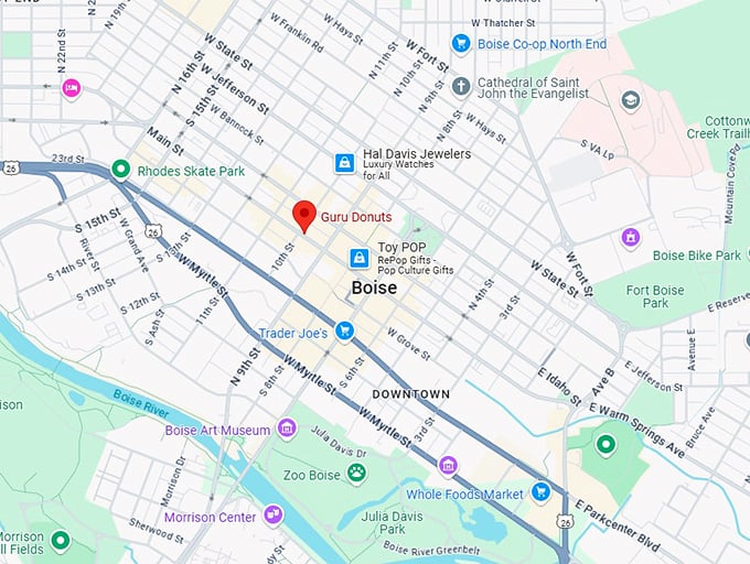 16. guru donuts map