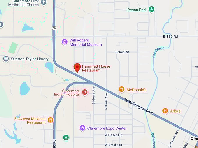 16. hammett house restaurant map