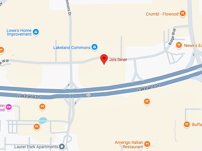 16. jo's diner map