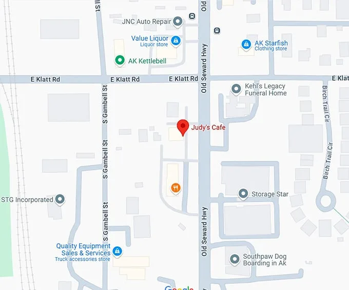 16. judy's cafe map