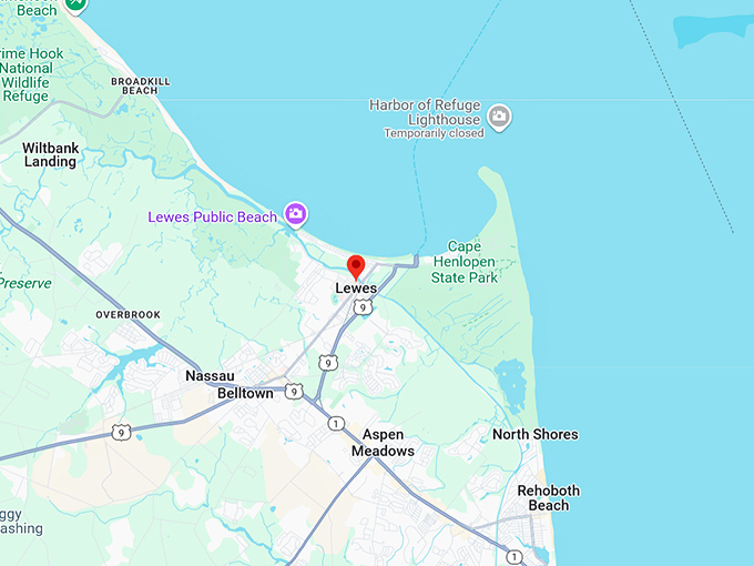16. lewes map