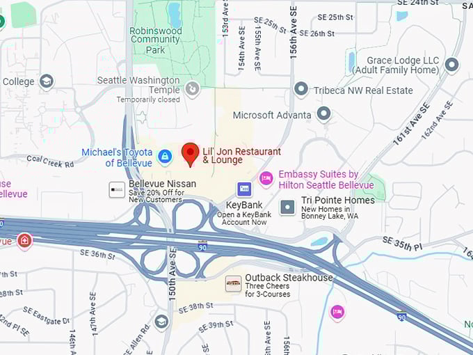 16. lil' jon restaurant & lounge map