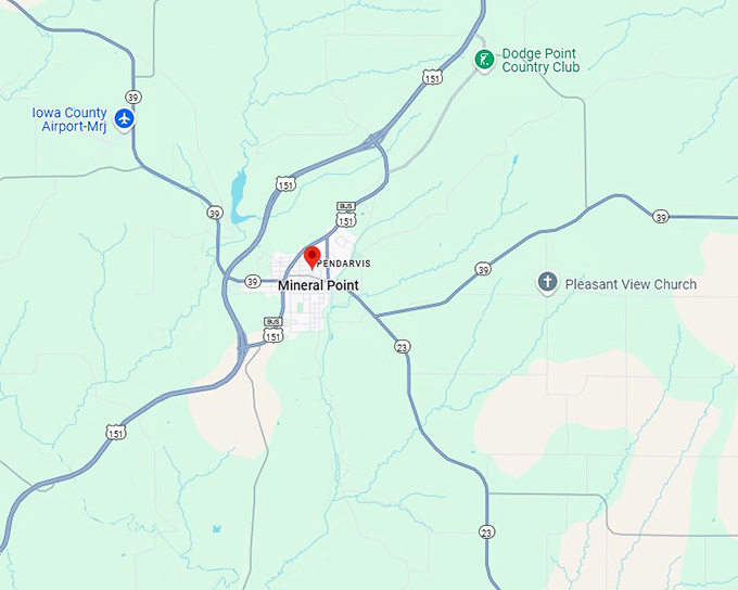 16. mineral point map