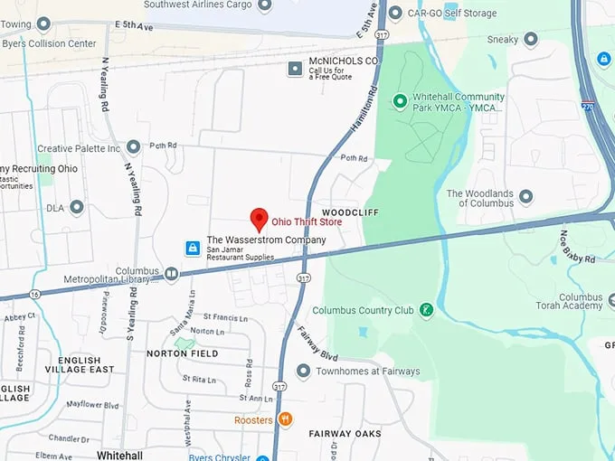 16. ohio thrift store map