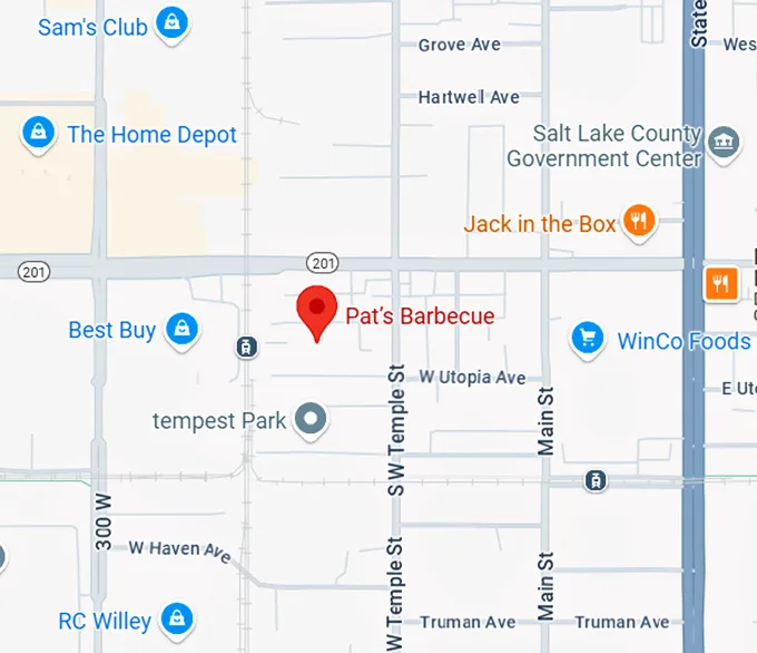 16. pat’s bbq map