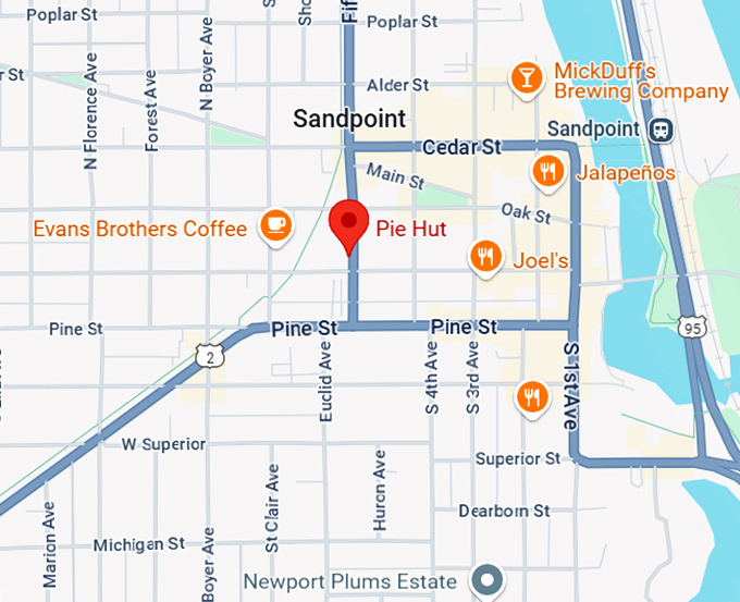 16. pie hut map