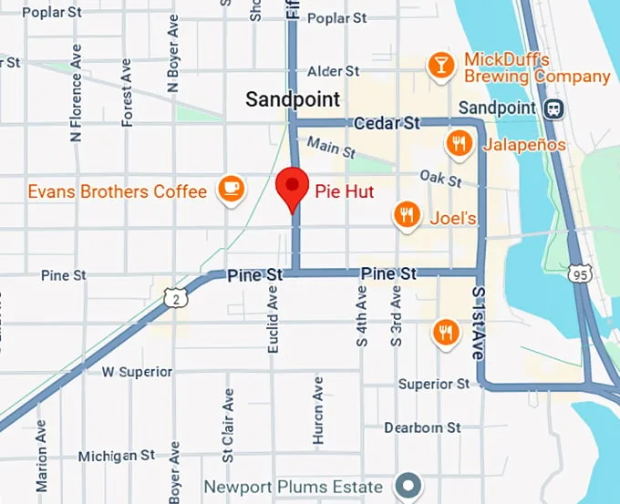 16. pie hut map