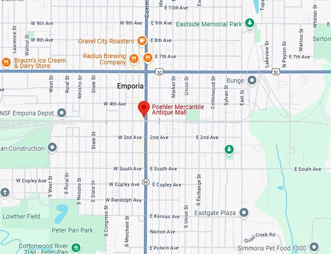 16. poehler mercantile antique mall map