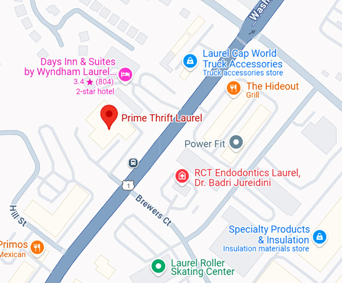16. prime thrift laurel map