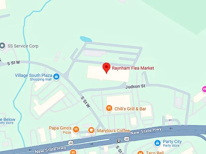 16. raynham flea market map