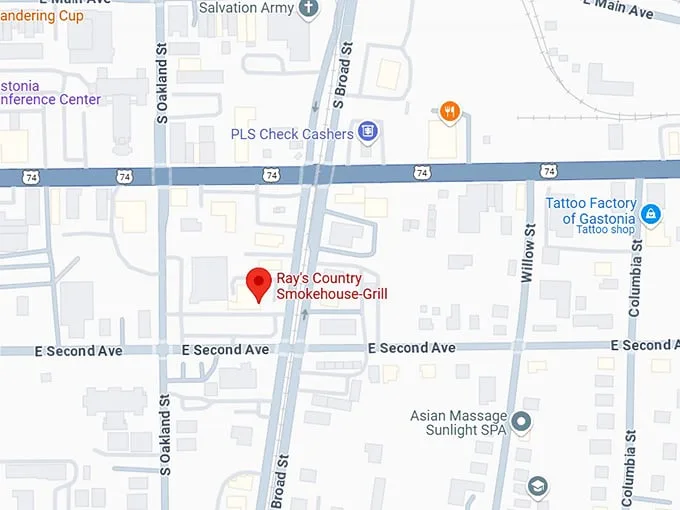 16. ray's country smokehouse grill map