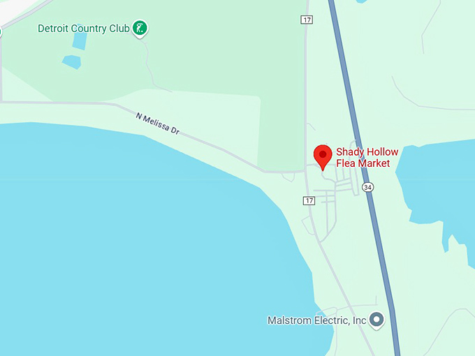 16. shady hollow flea market map