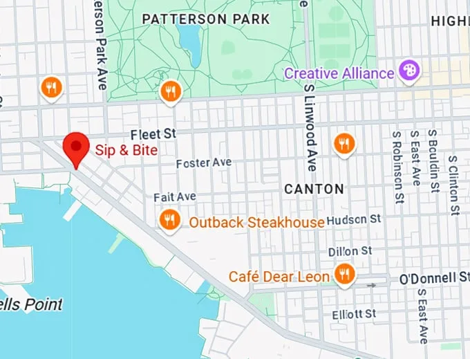 16. sip & bite map