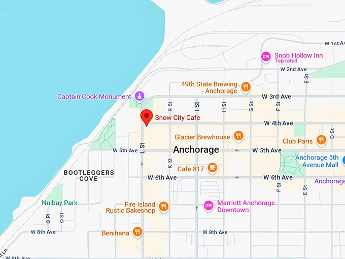 16. snow city cafe map