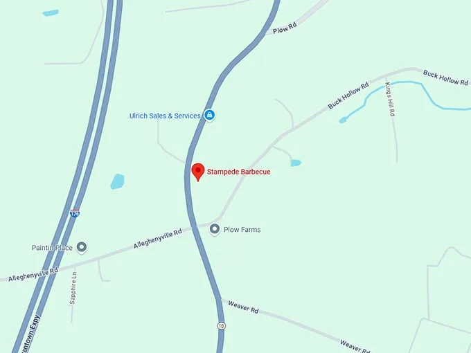16. stampede barbecue map